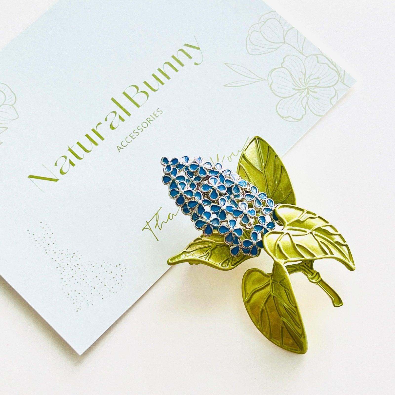 Lilac Flower Brooch – Natural Bunny Accessories