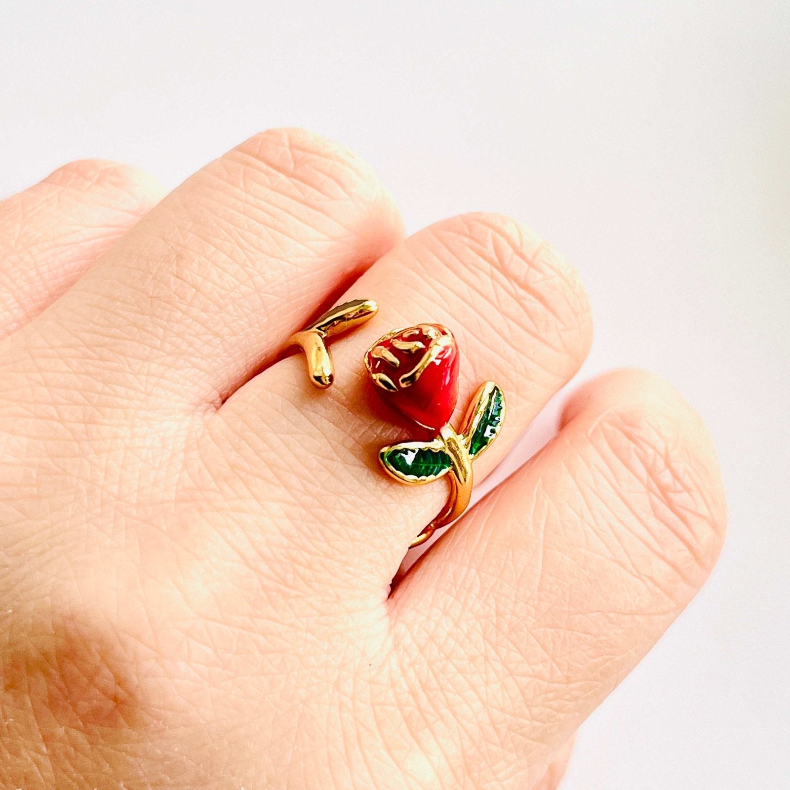 Rose Flower Ring – Natural Bunny Accessories