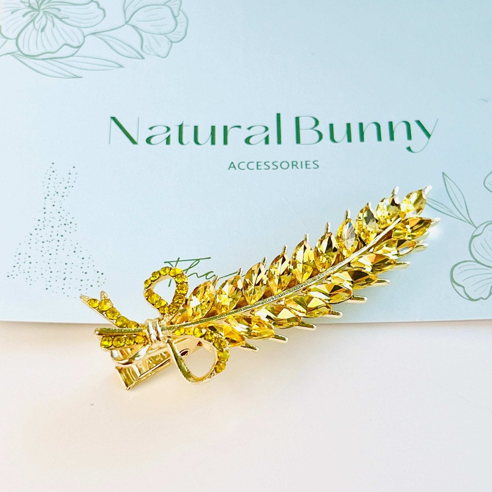Sparkling Wheat Duckbill Hair Clip – Natural Bunny Accessories